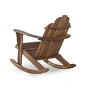 Linon Woodstock Rocking Chair, Teak
