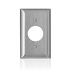 Leviton SS7-40 C-Series 1-Gang Single 1.406-inch Diameter Opening, Type 302/304 Stainless Steel