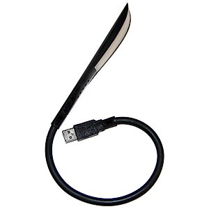 i2 Gear USB Reading Lamp with 14 LEDs Dimmable Touch Switch and Flexible Gooseneck for Notebook Laptop, Desktop, PC and MAC Computer + On/Off Setting (14 LED, Black)