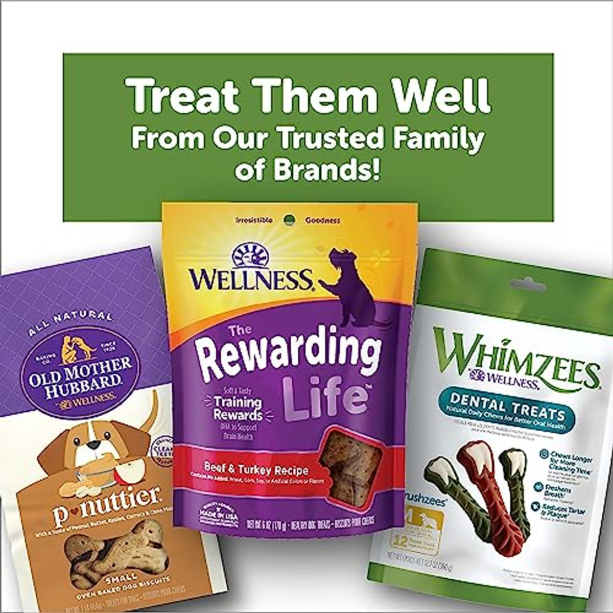 WHIMZEES by Wellness Dental Chews for Dogs, Natural, Long Lasting Treats for Cleaner Teeth & Fresher Breath, Grain Free & Hypoallergenic, 28 Chews