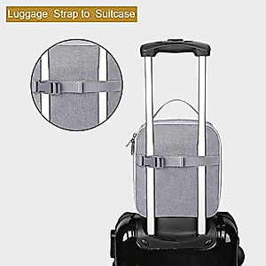 Insulated Lunch Bag for Women Men Work Lunch Pail Cooler, Reusable Thermal Soft Leakproof Lunch Box for Adult Office Lunch Tote Bag Fit Travel Picnic (Gray)