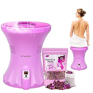 Yoni Seat Kit -Electric V Steam Chair with Vaginal Steaming Herbs for V Cleansing & Detox, Menstrual Support, Feminine Odor, Postpartum Care, Rejuvenate & Heal and Women Home Spa