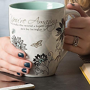 Mark My Words "You're Amazing" Ceramic Mug, 20-Ounce