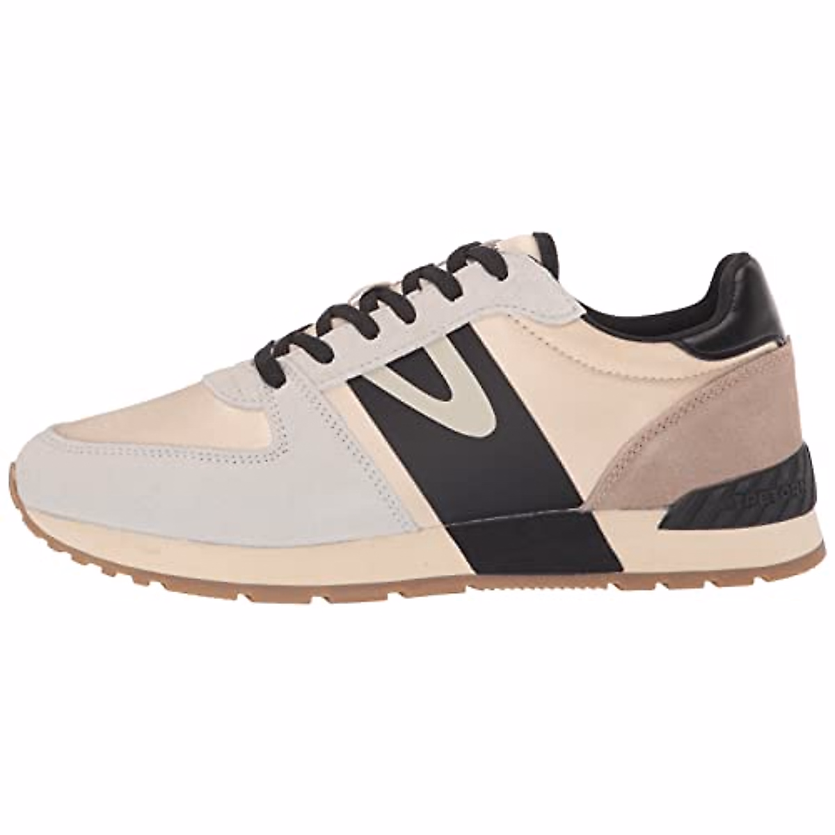 TRETORN womens Women's Lace-up Loyola Women s Lace Up Casual Fashion Sneakers Shoes with Classic Vintage Style, White/Taupe/Black, 6.5 US