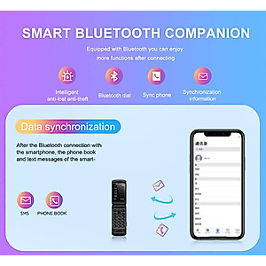 XBOSS F1 Flip Mobile Phone Smallest Phone in The World Design Unlocked (Black)