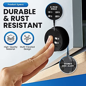 Combi-Cam FJM Security 7803S-Black, 1 Pack, Black