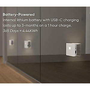 WYZE Rechargeable Night Lights with Dusk to Dawn & Motion Sensors, Warm & Soft White Stair Lights for Bathroom, Hallway, Linkable, Magnetic Mount, 3 Pack