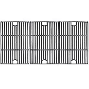 Hongso 17 inch Cast Iron Grill Grates Replacement for Nexgrill 720-0896 730-0898 720-0896C 720-0898 720-0896B 720-0896CA 5 Burner 6 Burner Grill Models