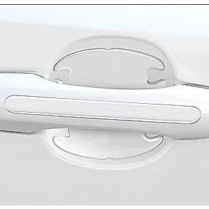 TMAOZ, Pack of 12 3D Transparent car Door Handle Reflective Stickers, car Door Handle ScratchResistant Protective Film, car Outdoor Safety Reflective Strip