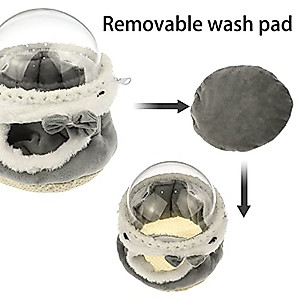 Toysructin Guinea Pig Bed Hideout with Skylight, Warm Hanging Hamster Hammock Cozy Rat House Nest, Washable Small Animal Pet Cuddle Cave Bird Habitat for Rats Chinchilla Degu Ferrets Hedgehog Birds