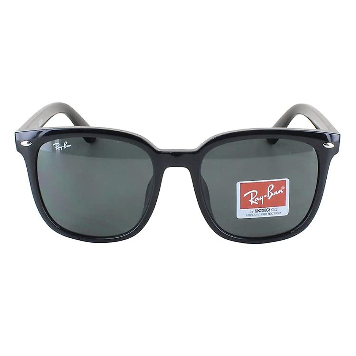 Ray-Ban RB4401D Square Sunglasses, Black/Dark Grey, 57 mm