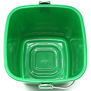 Noble Products KP97RDNBL/KP97GNNBL Square Pail for Cleaning, Detergent and Sanitizing, 3quart, Small, Red and Green, Set of 2