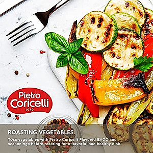 PIETRO CORICELLI: Natural Red Pepper Flavored Extra Virgin Olive Oil (EVOO) | Cold Pressed | Condiment of Mediterranean Cuisine | Add Rich Flavor to your Gourmet Dishes (250ML 8.45 FL OZ)