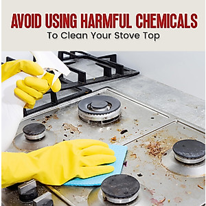 Gas Stove Burner Covers by Linda’s Essentials (50 Pack) | Disposable Aluminium Stove Burner Liners | 8.5” Square Heat Resistant Gas Range Protector | Thick Stove Top Covers For Gas Burners