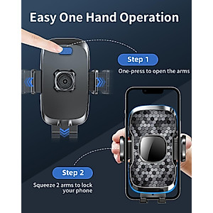 OQTIQ Wireless Car Charger 15W Cup Holder Phone Mount Adjustable Car Phone Holder Charger with QC 3.0 Adapter Compatible with iPhone 14/13/12 Pro Max, Samsung, Pixel, LG & More