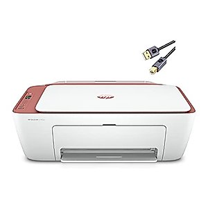 HP DeskJet 2742 Series All-in-One Color Inkjet Printer I Print Copy Scan I Wireless USB Connectivity I Mobile Printing I Up to 4800 x 1200 DPI Print Up to 7 ISO PPM I Cinnamon + Printer Cable