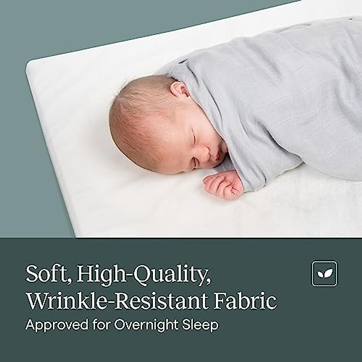 Guava Lotus Travel Crib Sheet | 100% Cotton Fitted Sheet with Manufacturer-Approved Fit | Soft & Breathable Crib Sheet for Your Baby's Comfort | Unisex Sheet for Infants and Toddlers