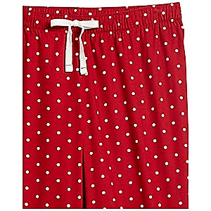 Amazon Essentials Women's Flannel Pajama Sleep Pant, Red White Dots, XX-Large