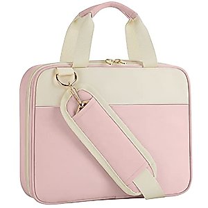 CASIRENA Bible Covers for Women - [Medium-Large Size] Bible Carrying Case, Church Bible Bag with Padded Handle, Adjustable Shoulder Strap, and Zippered Pockets, Perfect Gifts for Church Religious