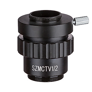 AmScope AD-C20 0.5X C-mount Lens Adapter For Video Camera Microscopes