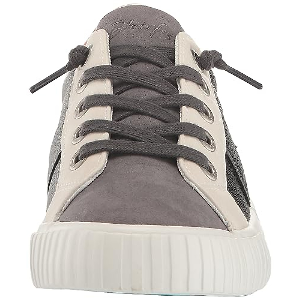 Blowfish Malibu Women's Wave-B Sneaker, Gunmetal Tumble/DkGreyMicFib/RedRefle, 10M