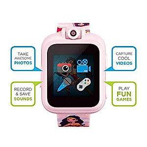Wonder Woman PlayZoom Kids Smartwatch - Video and Camera Selfies Music Learning Educational Fun Interactive Games Touch Screen Sport Digital Watch Birthday Gift for Kids Toddlers Boys Girls Fun Prints