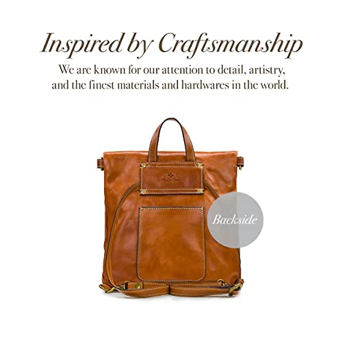 Patricia Nash | Luzille Leather Backpack for Women | Convertible Backpack Tote | Women's Purse Backpack, Tan