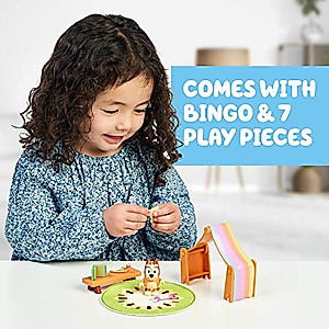 Bluey Bingo's Playroom, with 2.5" Figure, Canopy, Table, Computer, Rug, and Xylophone