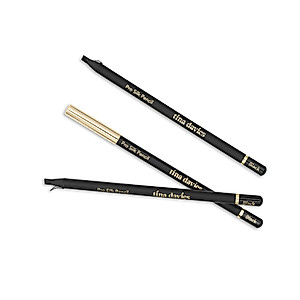 Tina Davies Pro Silk Pencil - Pre-Draw Eyebrow Pencil for Microblading - Smooth Pro Brow Pencil - Permanent Make Up Accessories - Black (3 Pack)