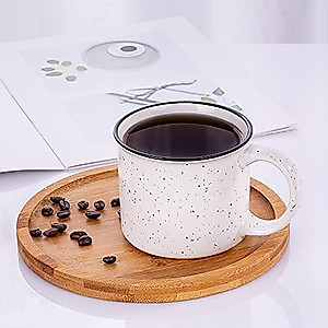 Cutiset 14 Ounce Ceramic Speckled Campfire Coffee Mug,For Tea, Coffee and Hot Chocolate, Set of 4