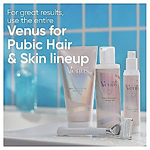 Gillette Venus Intimate Grooming 2in1 Cleanser and Shave Gel for Bikini Pubic Hair and Skin 6.4 Oz, Packaging may vary