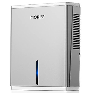 MORFY Dehumidifiers for Room, 85 OZ Water Tank (700 sq.ft) Dehumidifiers for Home Bathroom, Bedroom with Auto Shut Off and Drain Hose, Small Dehumidifier Quiet for Wardrobe,Closet,Trailer,RV