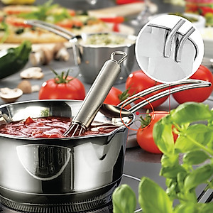 Küchenprofi Stainless Steel Saucepan with Clad Bottom, 34-Ounce