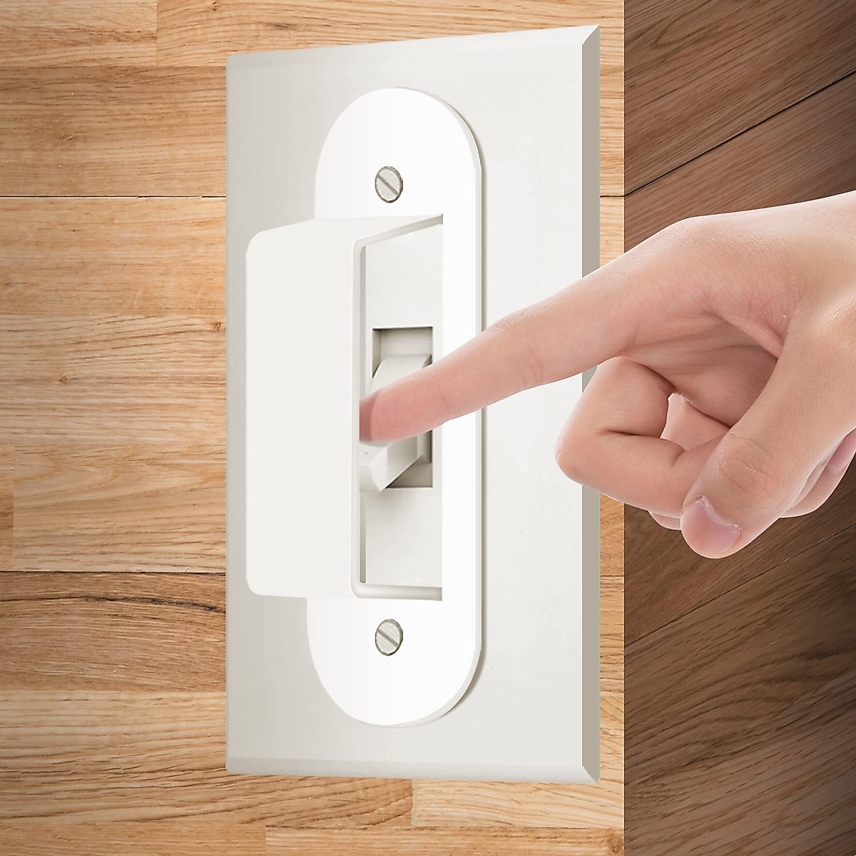 ChengFu Wall Switch Guards Plate Covers Child Safety Security Home Decor (4 Pack), White - Keeps Light On or Off Protects Your Lights or Circuits from Accidentally Being Turned On or Off