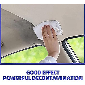 Car Interior Cleaning Agent Strong Detergent for Household Flannels Fabrics, Multi-Purpose Automotive Interior Fabric Cleaning Agent Spray, Car Leather Seat Cleaner Kit (100ml)