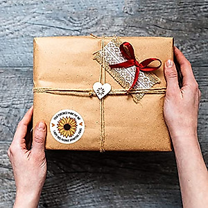 Littlefa Your Purchase Made My Day Stickers,Sunflower Small Business Stickers,Thank You Stickers,Handmade Stickers,Envelopes Seal Stickers,Mail Packaging Sticker for Small Business 500 PCS