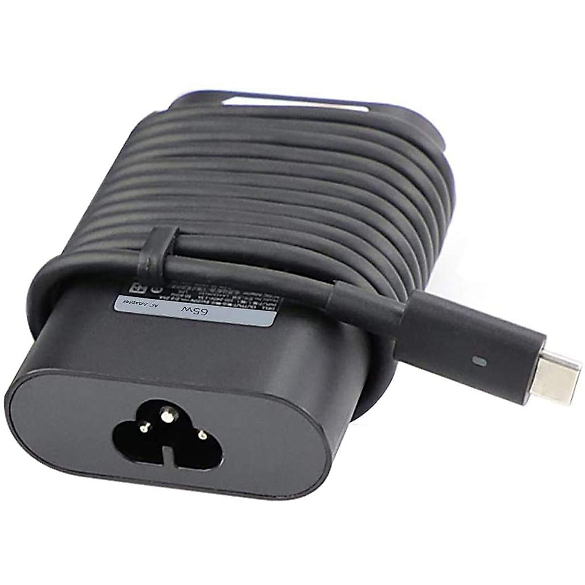 New 65W Type C AC Charger Adapter Cord for Dell LA65NM170, DA30NM150, LA45NM150, 02YKOF, Dell XPS 12 9250, Dell Latitude 11 5175 5179, Latitude 13 7370 7390 2-in-1, Latitude 14 5490 7490 Laptop