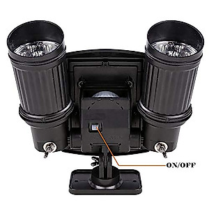 ALOOVOO 14 LED Solar Lamp PIR Motion Detector Door Wall Light Outdoor Wall Lamp Security Spot Lighting LED Dual Light