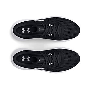 Under Armour Men's Surge 3, Black/White, 10 Medium US