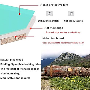 DRemdo Large Meeting Table，Sturdy Conference Table with Cable Management Grommets Modern Rectangle Office Meeting Table with Metal Frame & Legs- Easy Assembly Boardroom Table (Color : White, Size :