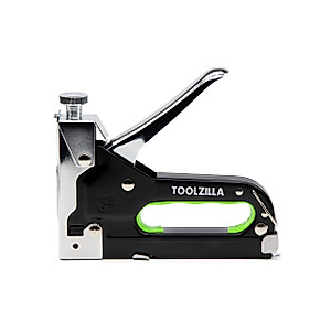 TOOLZILLA® Heavy Duty Staple Gun & Staple Selection Pack | Professional Set with Multiple Usage as Fabric Stapler, Cable Stapler, Staple Gun for Wood, Staple Gun for Teachers