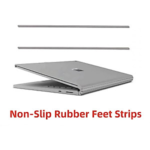 Laptop Rubber Feet Strips Replacement for Microsoft Surface Book Laptop 1, 2, or 3 13.5" for Laptop Bottom Case Nonskid Silicone Bumper Rubber Foot Strips
