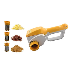 Electric Cheese Grater - Portable, Effortless, Battery Operated, Rechargeable, Cordless | Handheld With Handle, Commercial Parmesan, Vegetable And Chocolate Slicer and Shredder Machine | Nuts Grinder