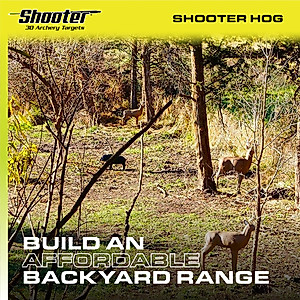 Field Logic-Shooter 3D Archery Hog Target, Black, One Size