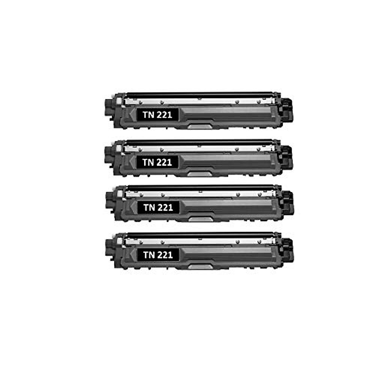 Calitoner Compatible Laser Toner Cartidges Replacement Brother TN221 TN225 for Brother MFC-9130CW, MFC-9330CDW, MFC-9340CDW, HL-3140CW, HL-3170CDW (4 Black)