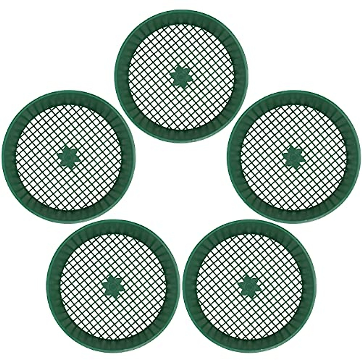 Yardwe Green Toys 10pcs Outdoor Bonsai Screen Spreaders Seeding Classifier Pan Rock Planter Separator Green Stackable Mesh for Cultivation Panning Riddles Earth Tool Riddle Planting Kids Toys