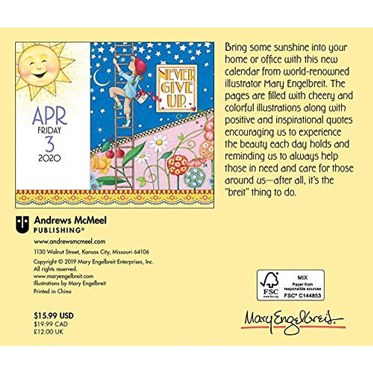 Mary Engelbreit 2020 Day-to-Day Calendar: Do the Breit Thing