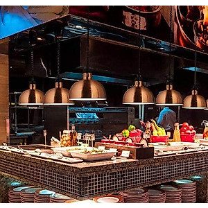 Commercial Food Heat Lamp, Buffet Food Warmer Adjustable Length Kitchen Heater to Keep Food Warm Kitchen Restaurant Equipment 250W