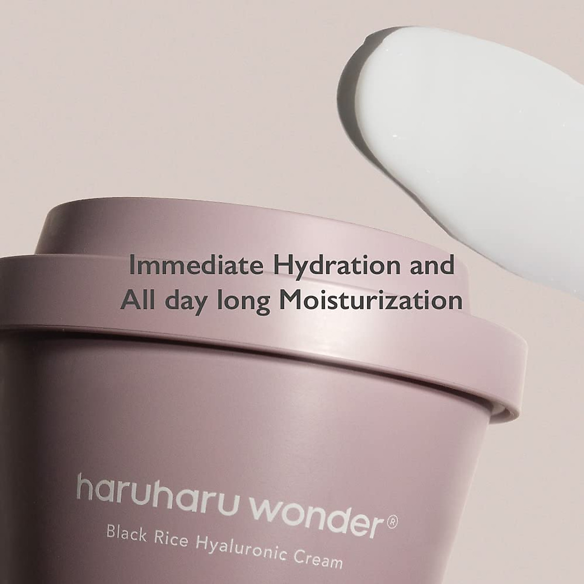 Haruharu Wonder Black Rice Hyaluronic Cream 3.2 fl. oz / 90ml | Fermented Facial Moisturizer, Facial Cream | Vegan, Cruelty Free, EWG-Green