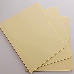 BAZIC Manila File Folder 1/3 Cut Letter Size, Left Right Center Tabs Positions, for Organizing Filing Document Storage, Total 6-Count
